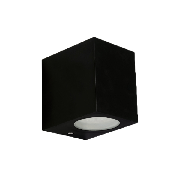 SPAZIO BLOCK P WALL LIGHT- DOWNFACE-BLACK 9W/230V/GU10 – Direct ...